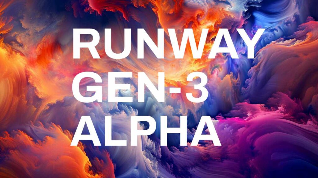 Runway Gen-3 Alpha: Now also with picture to video - alphaavenue.ai